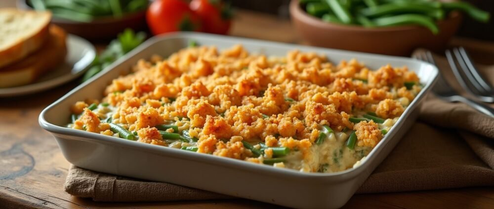 Easy String Bean Casserole Recipe | Creamy, Crunchy in 6 Steps